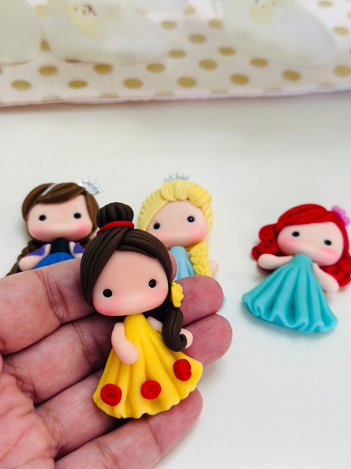 Clay Princesses, to Apply to Bows, Tiaras, Refrigerator Magnets - Etsy