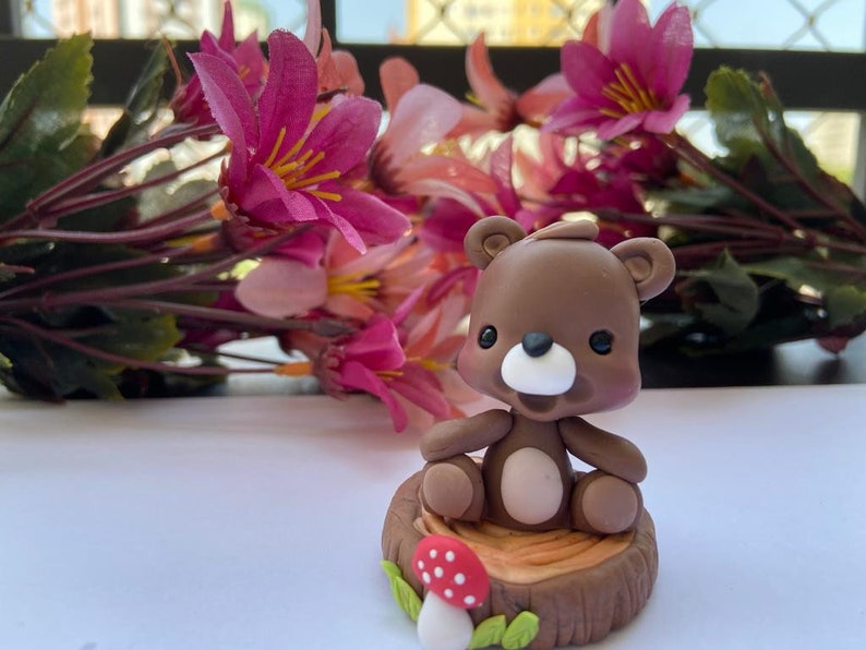 Cute Clays Animals / Cold Porcelain Dolls/hair Bow Center /dolls ...