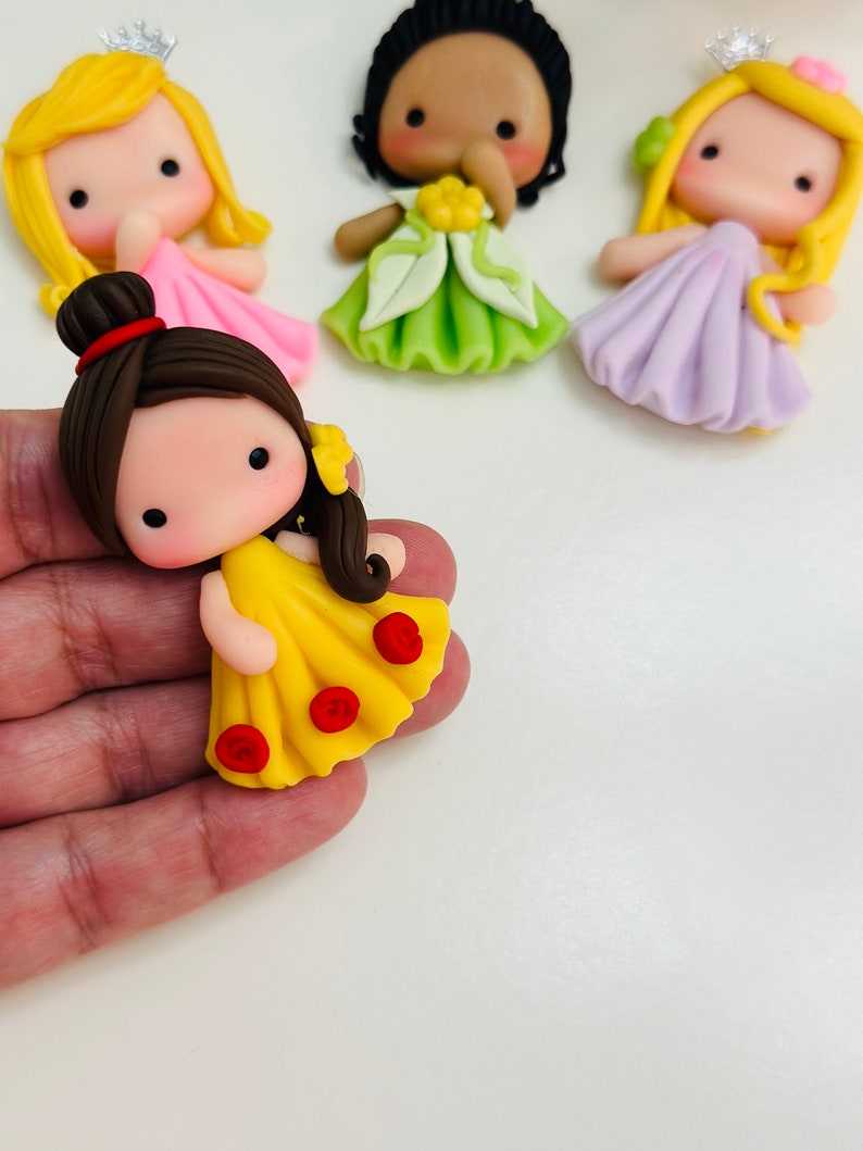 Clay Princesses, to Apply to Bows, Tiaras, Refrigerator Magnets - Etsy