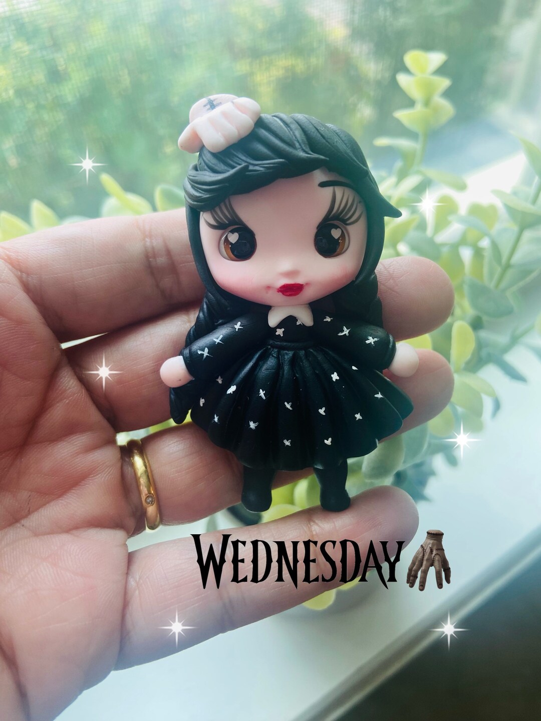 Wednesday Adams for Clay Center Clay for Bows Hair Bow Center Clay ...