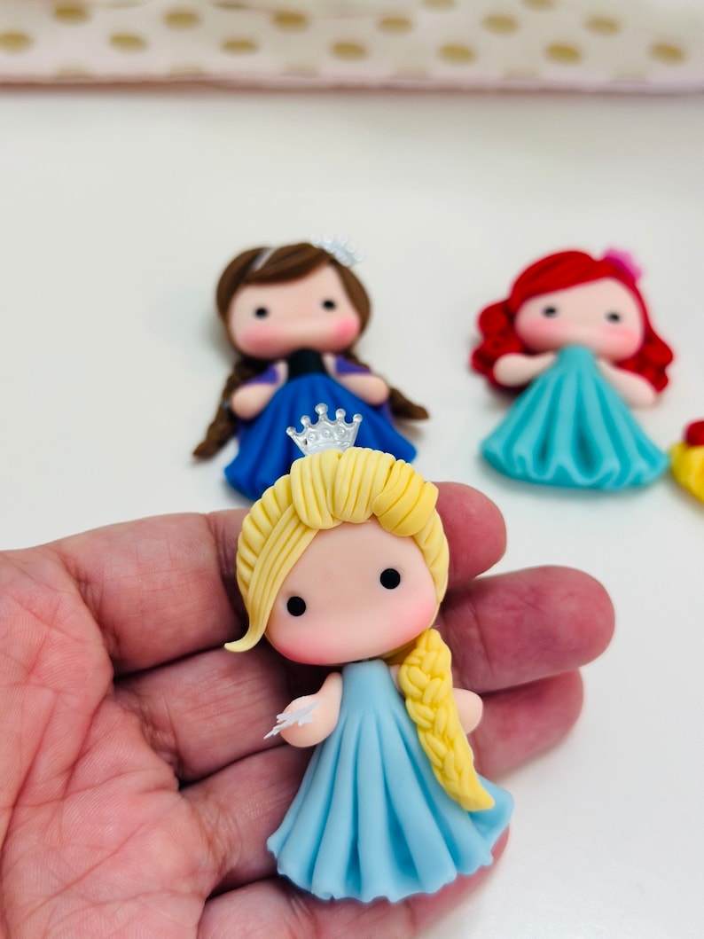 Clay Princesses, to Apply to Bows, Tiaras, Refrigerator Magnets - Etsy