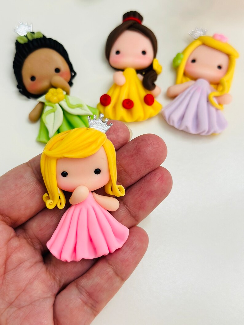 Clay Princesses, to Apply to Bows, Tiaras, Refrigerator Magnets - Etsy