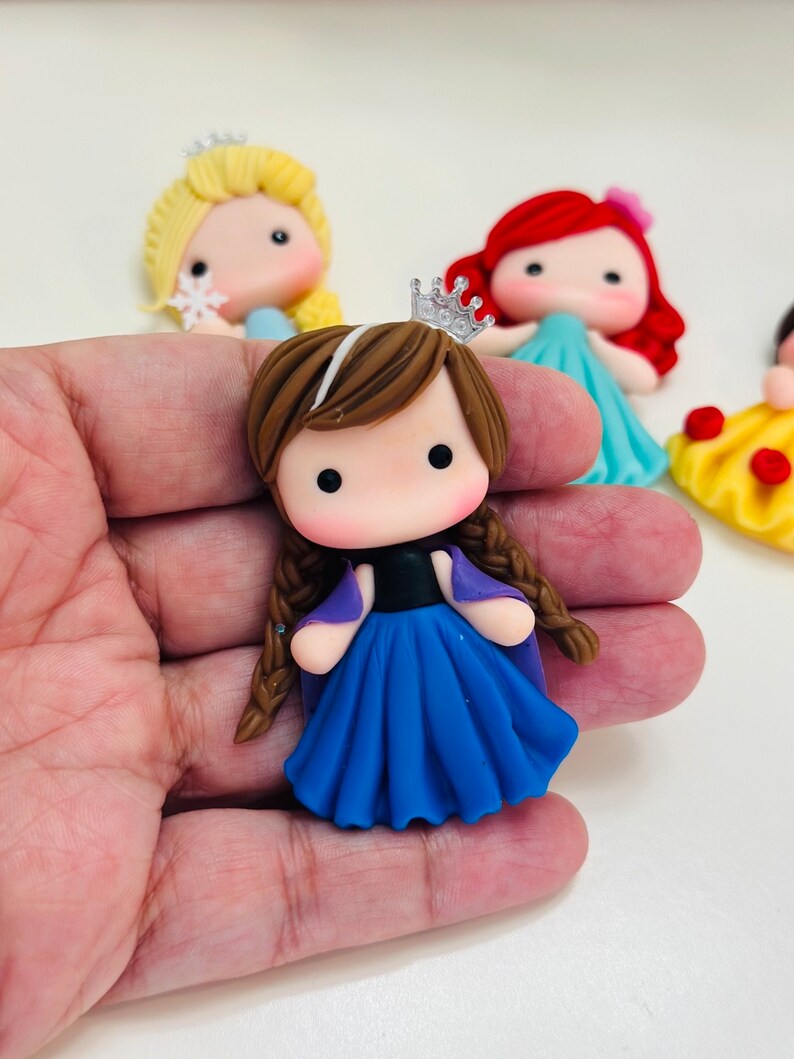 Clay Princesses, to Apply to Bows, Tiaras, Refrigerator Magnets - Etsy