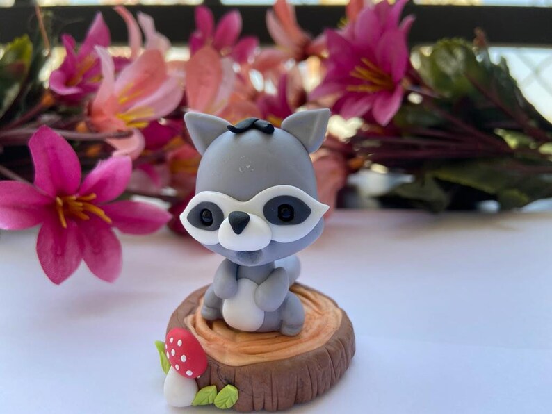 Cute Clays Animals / Cold Porcelain Dolls/hair Bow Center /dolls ...