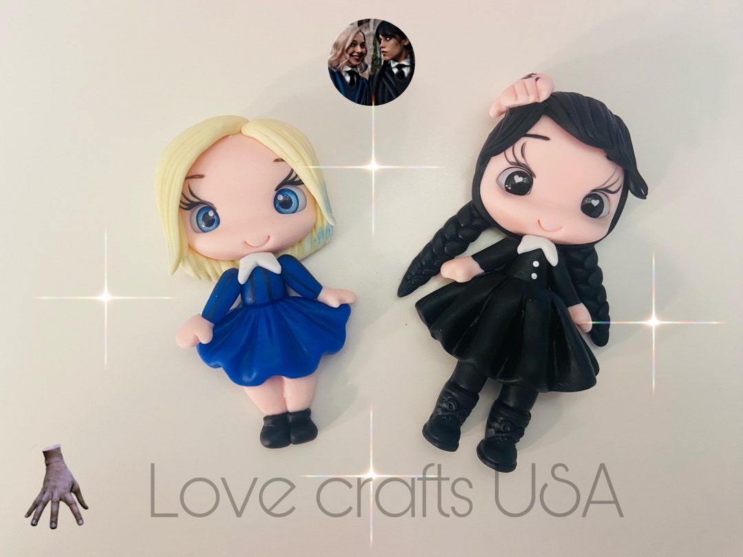 Wednesday Adams / Enid Sinclair for Clay Center Clay for Bows Hair Bow ...