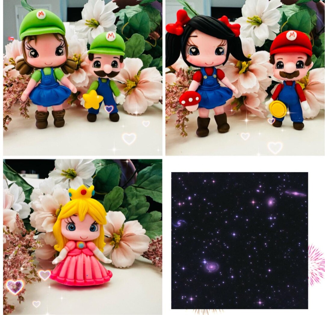 Mário Bros Inspiration for Clay Center Clay for Bows Hair Bow Center ...
