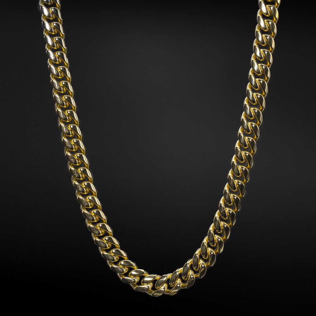 8mm Cuban Link Chain - Etsy