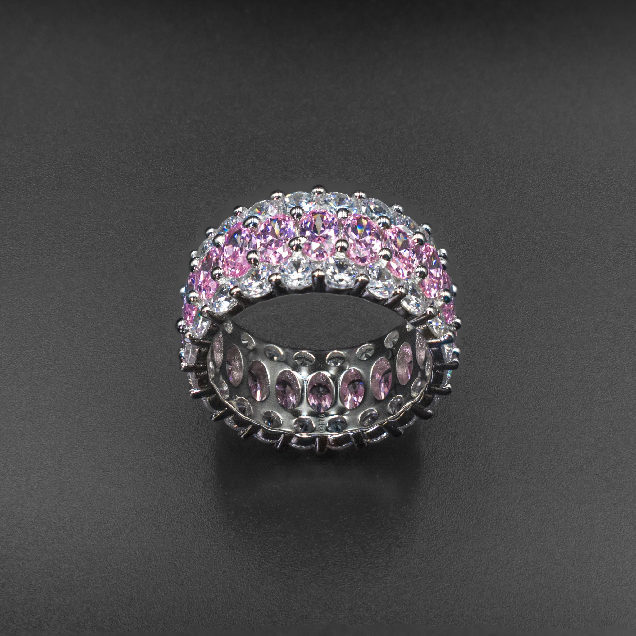 Triple Stacked Eternity Ring - Etsy