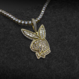 Playboy Bunny Diamond Pave Pendant - Etsy