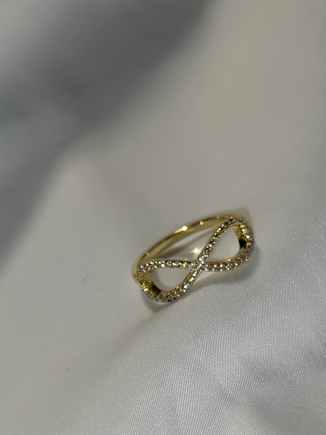 Sparkling Infinity Ring - Etsy