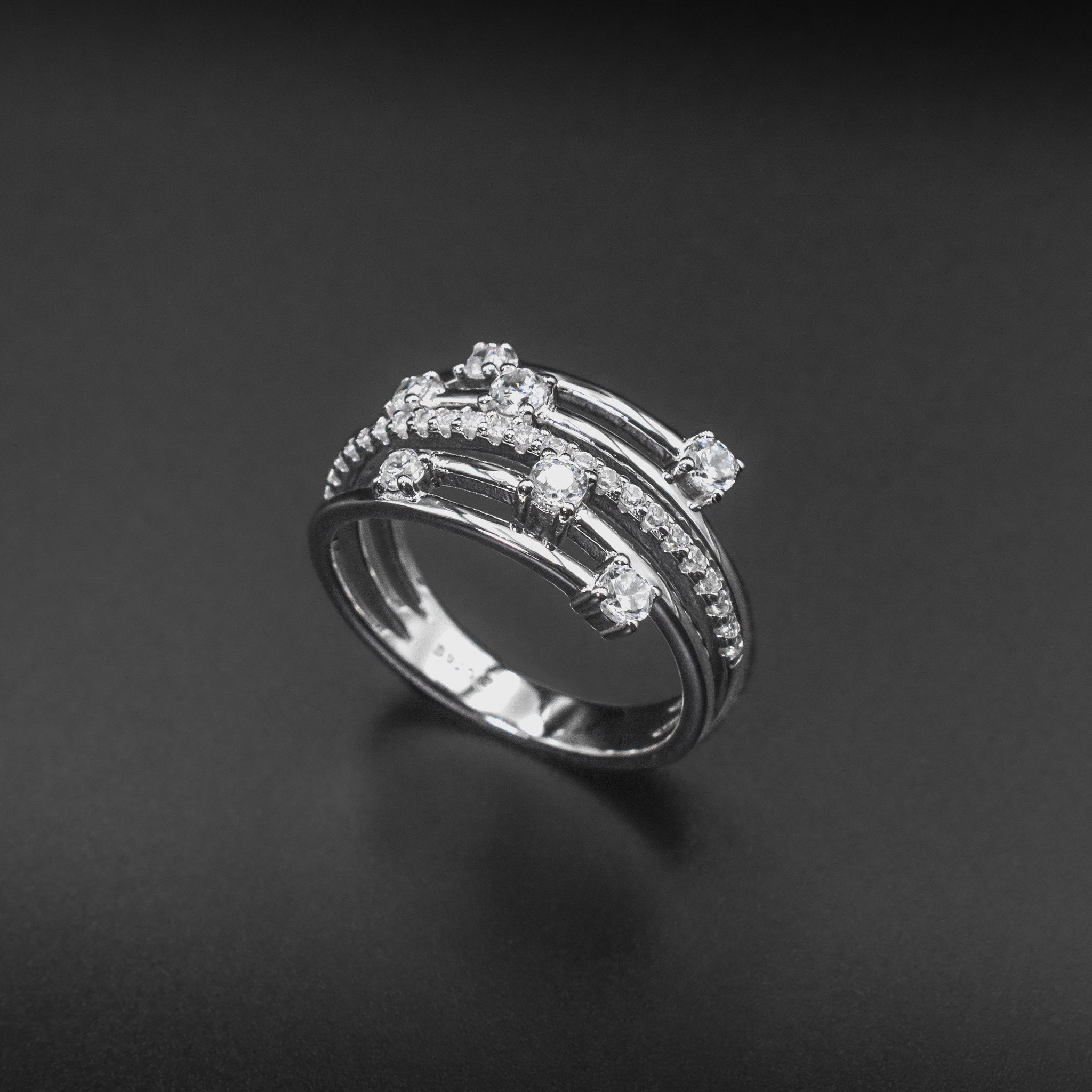Diamond Multi-band Ring - Etsy