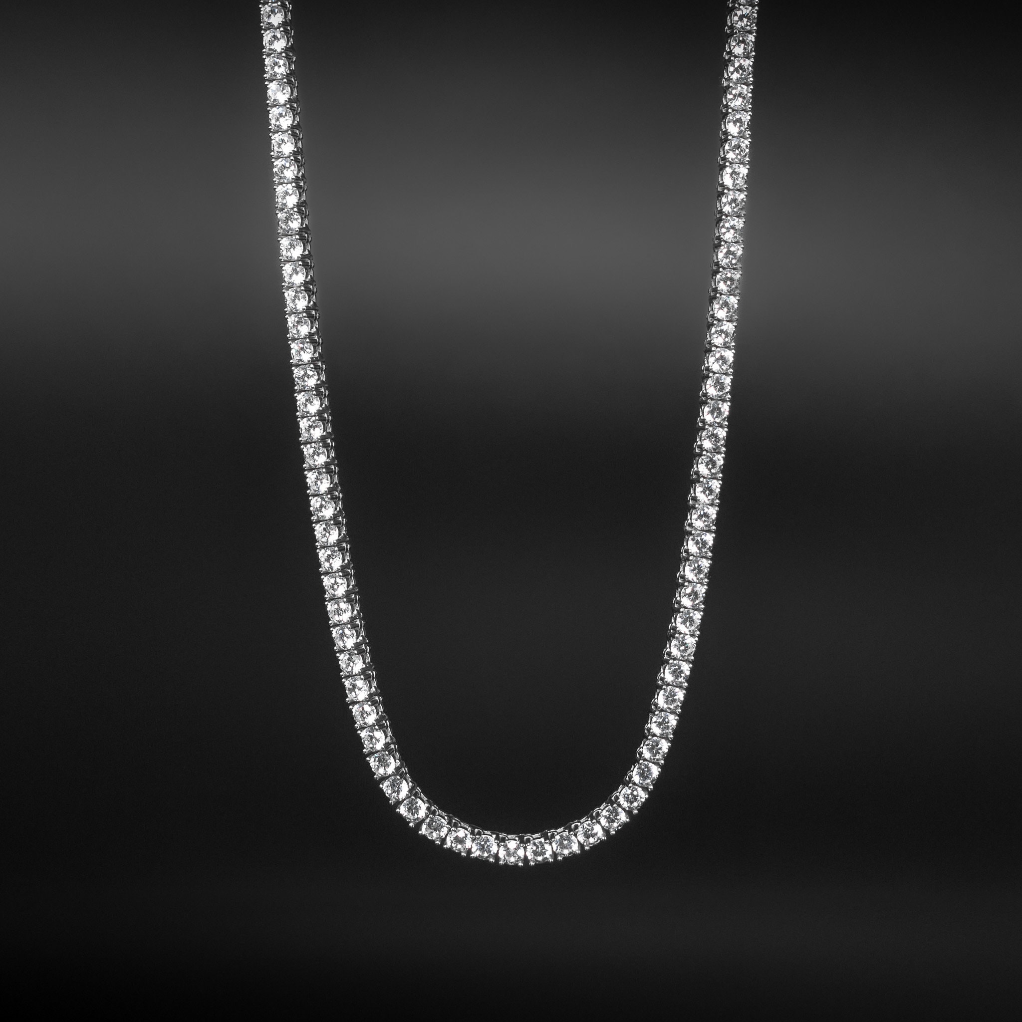 3mm Diamond Tennis Chain - Etsy