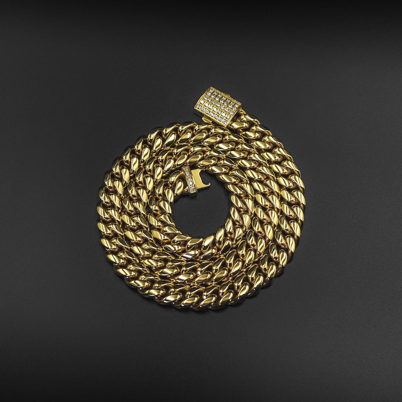 8mm Cuban Link Chain - Etsy