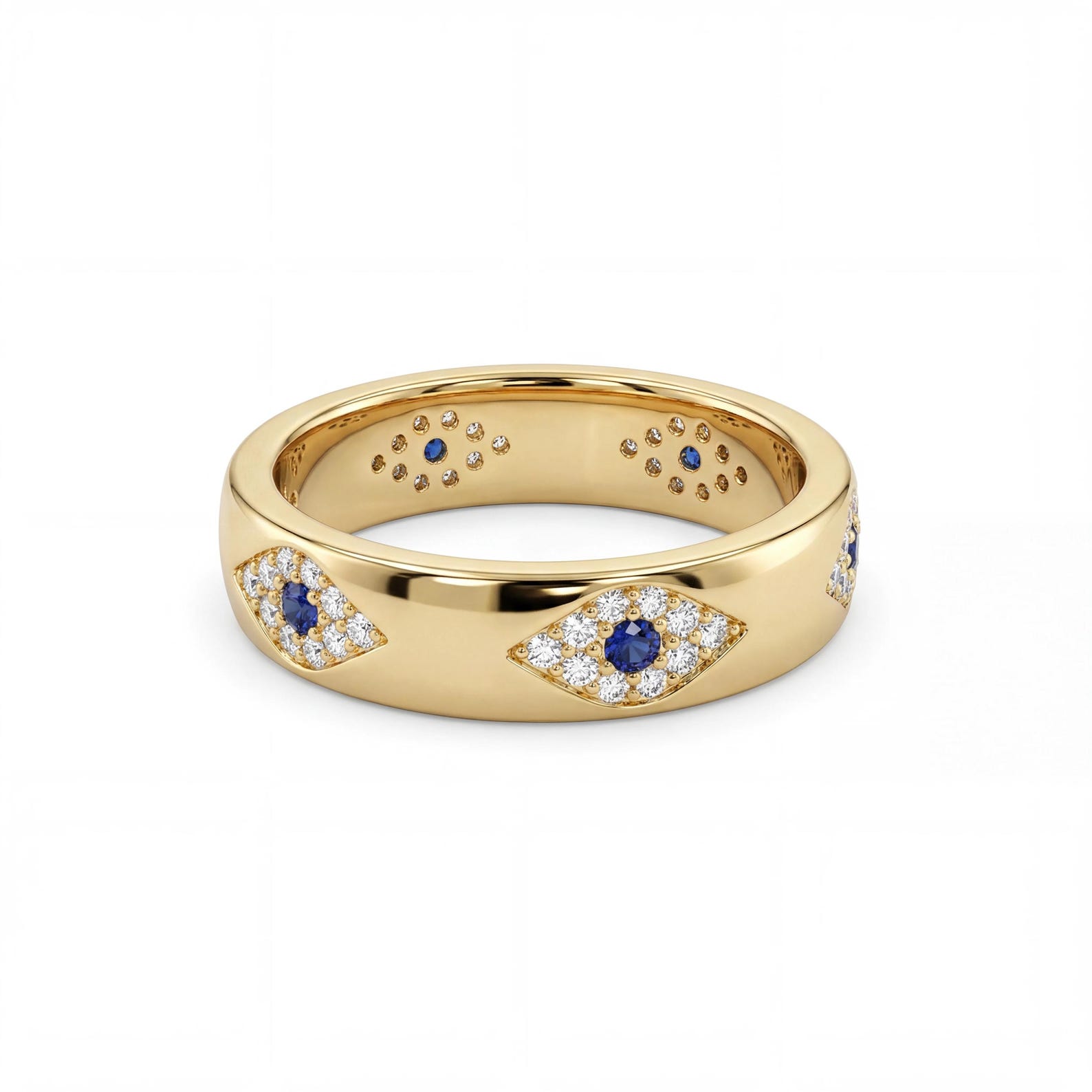 Classic Evil Eye Gold Ring - Etsy