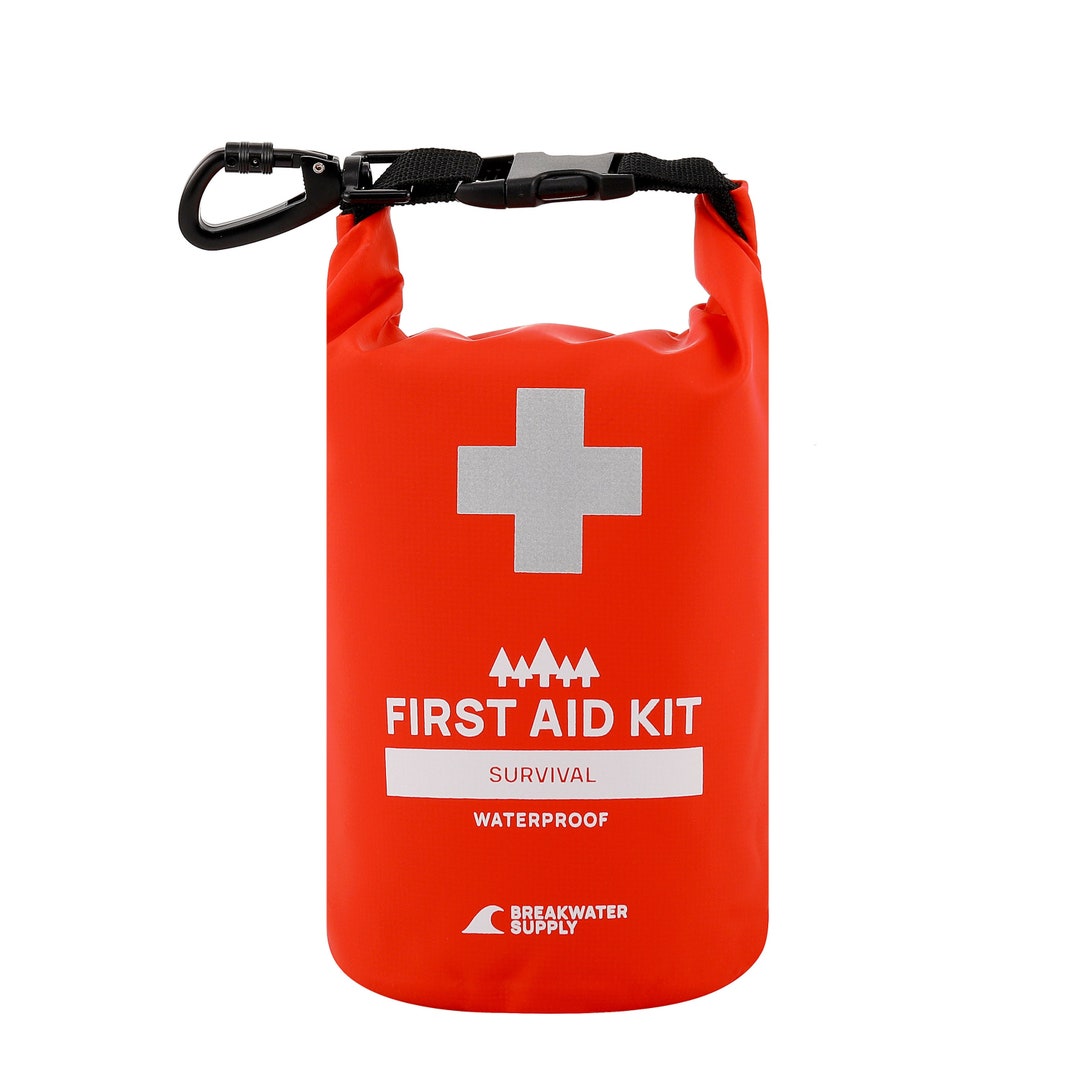 Waterproof First Aid Emergency Survival Kit for Camping, Boating ...