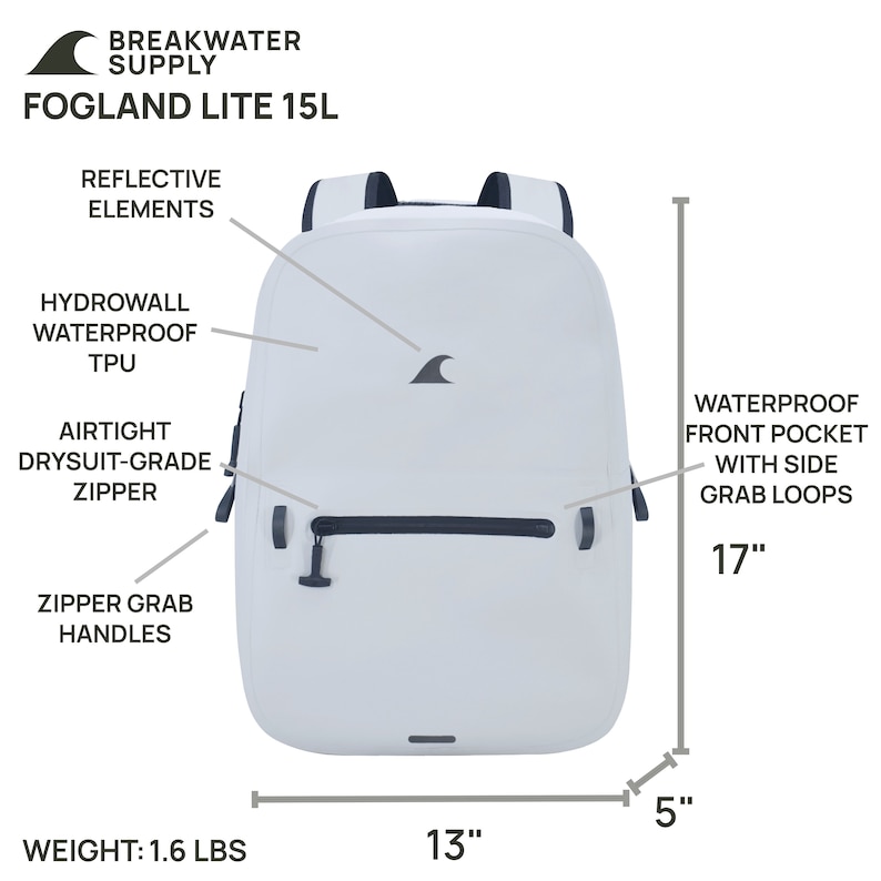 Waterproof Submersible Backpacks, Fogland 25L and Fogland Lite 15L ...