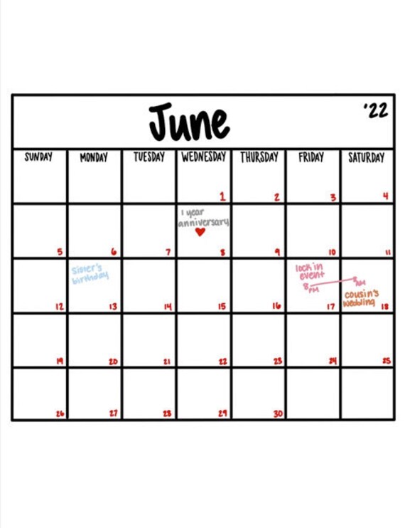 PDF Five Week and Six Week Calendar Layouts/templates for | Etsy