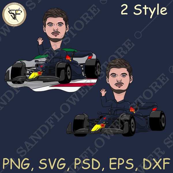 Max Verstappen Svg - Etsy