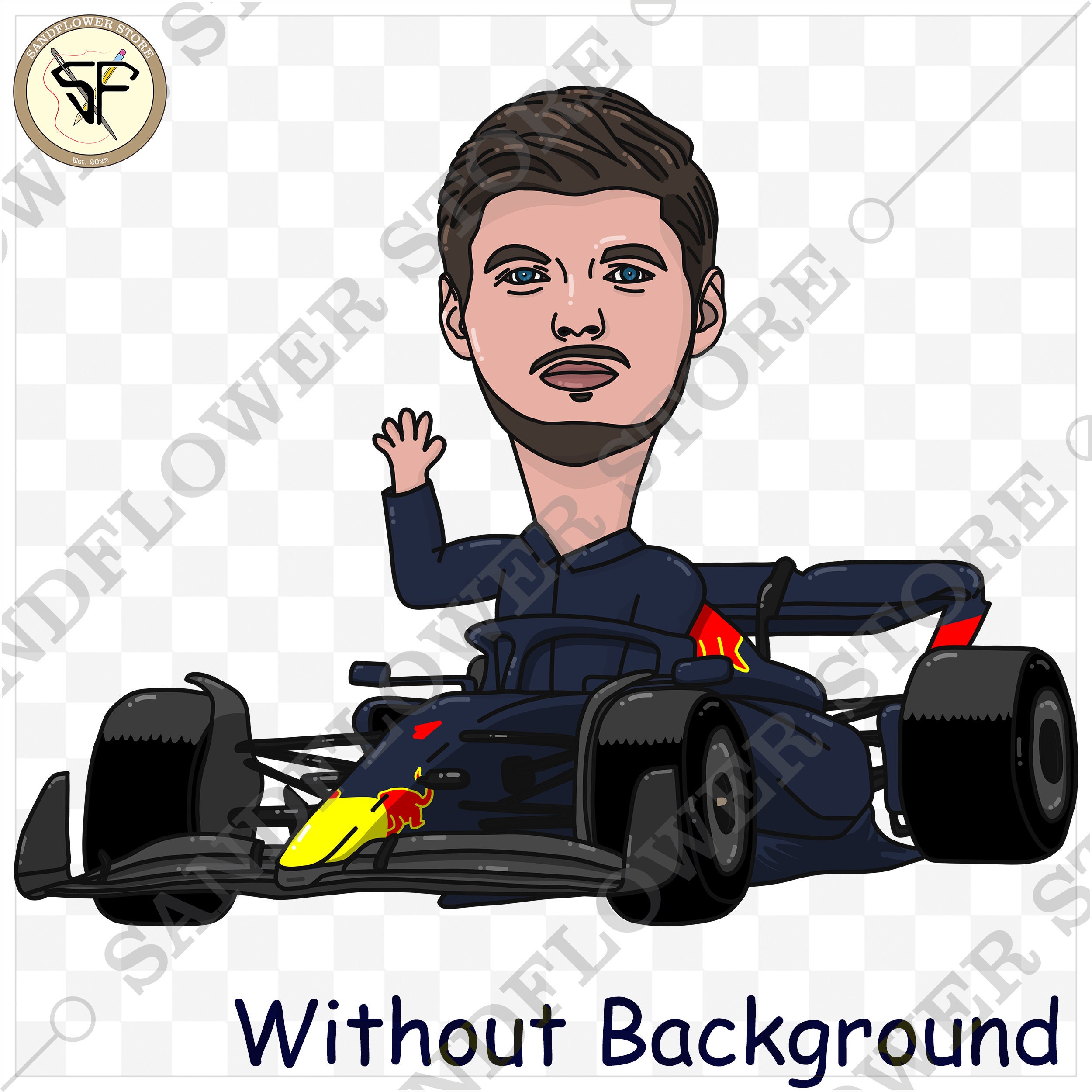 max-verstappen-f1-caricatura-descarga-instant-nea-archivo-digital-png