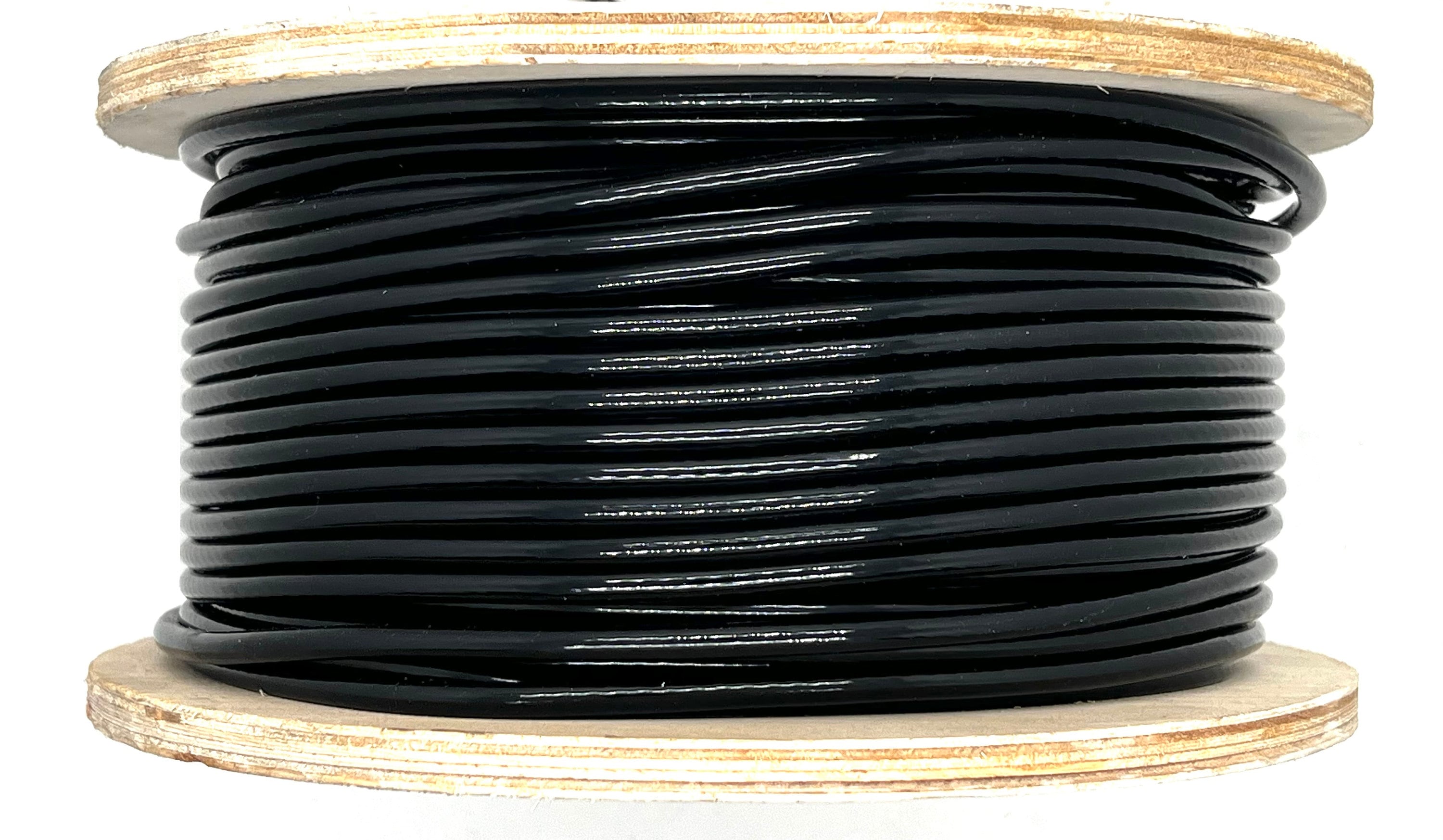 Color Vinyl Coated Wire Rope Cable, 1/8" - 3/16" 7x7 Cable (orange ...