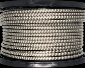 Black Vinyl Coated Galvanized Steel Cable 1/8 - Etsy