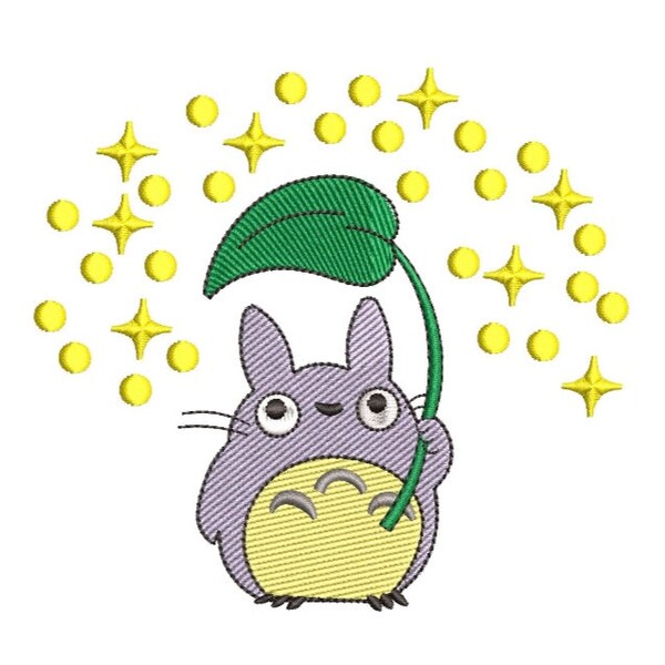 Totoro Embroidery Pattern - Etsy