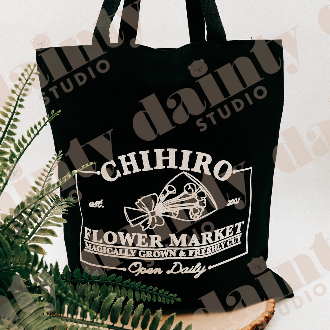 Chihiro Flower Market Tote Bag - Etsy
