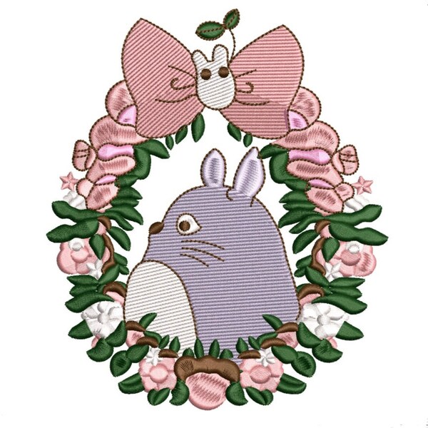 Totoro Embroidery Pattern - Etsy