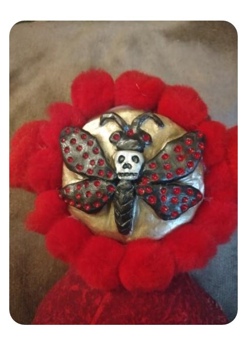 8 and a Half Inch Tall Doll Death Moth Faced Doll Death Moth Moth Doll ...