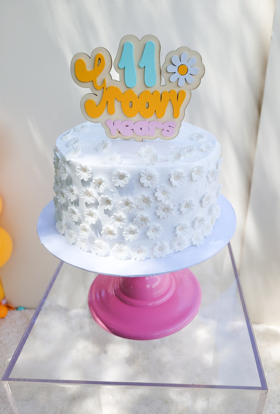 Groovy Birthday Cake Topper - Etsy
