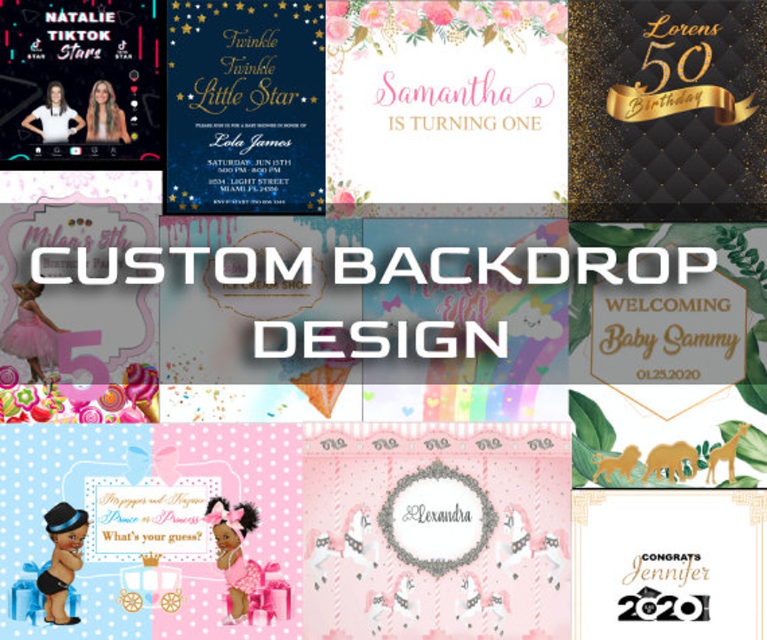 Custom Backdrop Design, Custom Digital Backdrop Design, Digital File ...