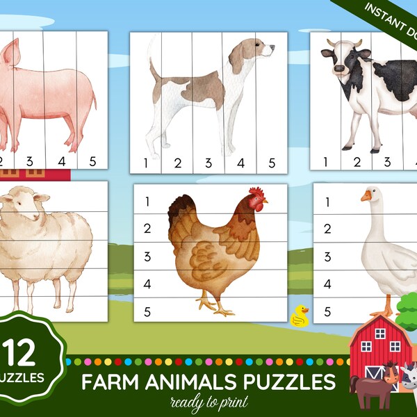 Preschool Puzzle - Etsy