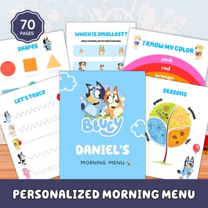 Ocean Theme Basic Morning Menu, Preschool Toddler Morning Menu ...