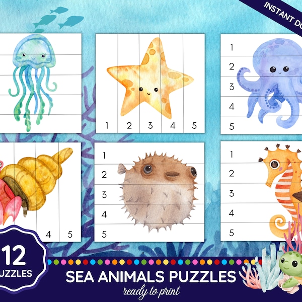 Animal Puzzle - Etsy