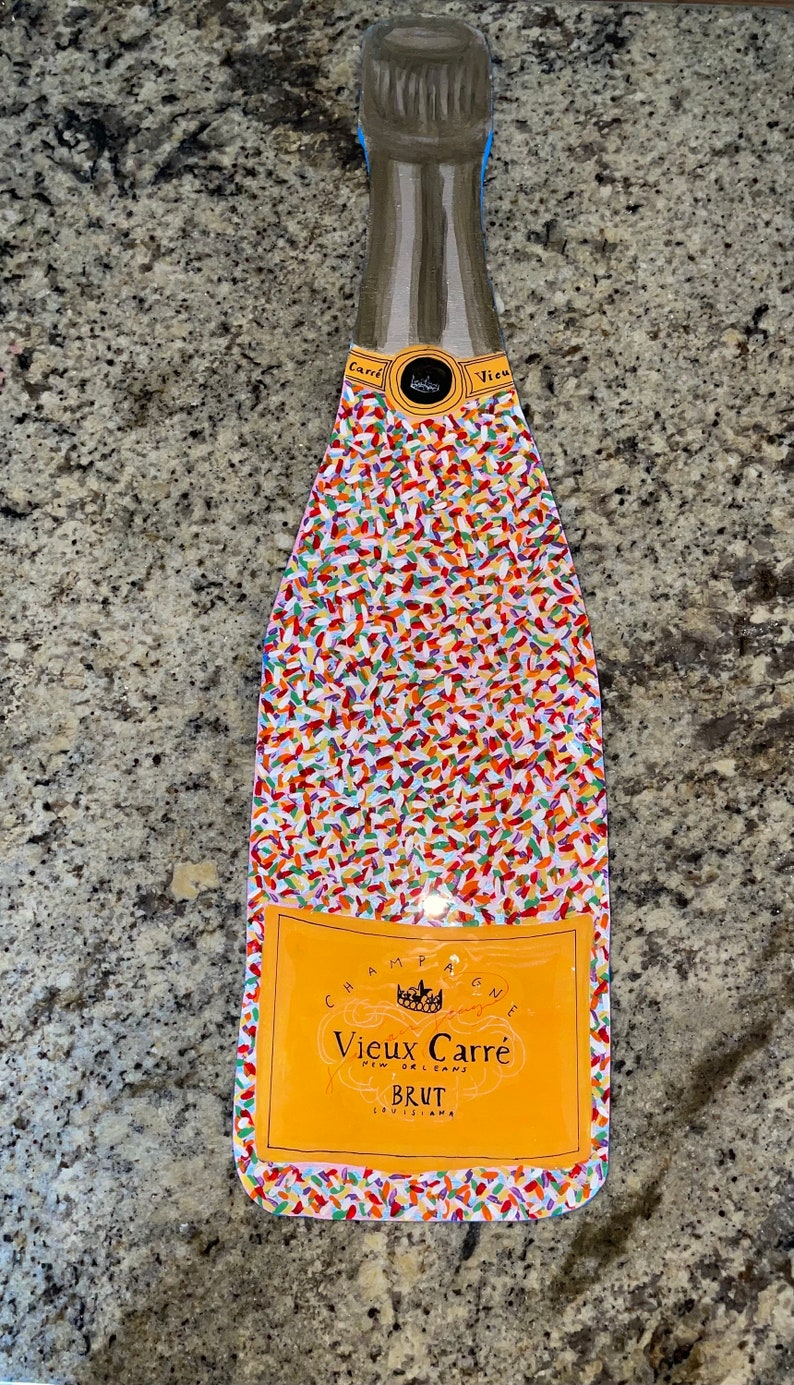 Champagne Veuve Home Decor Wall Decor Custom Champagne Bottle Wedding ...