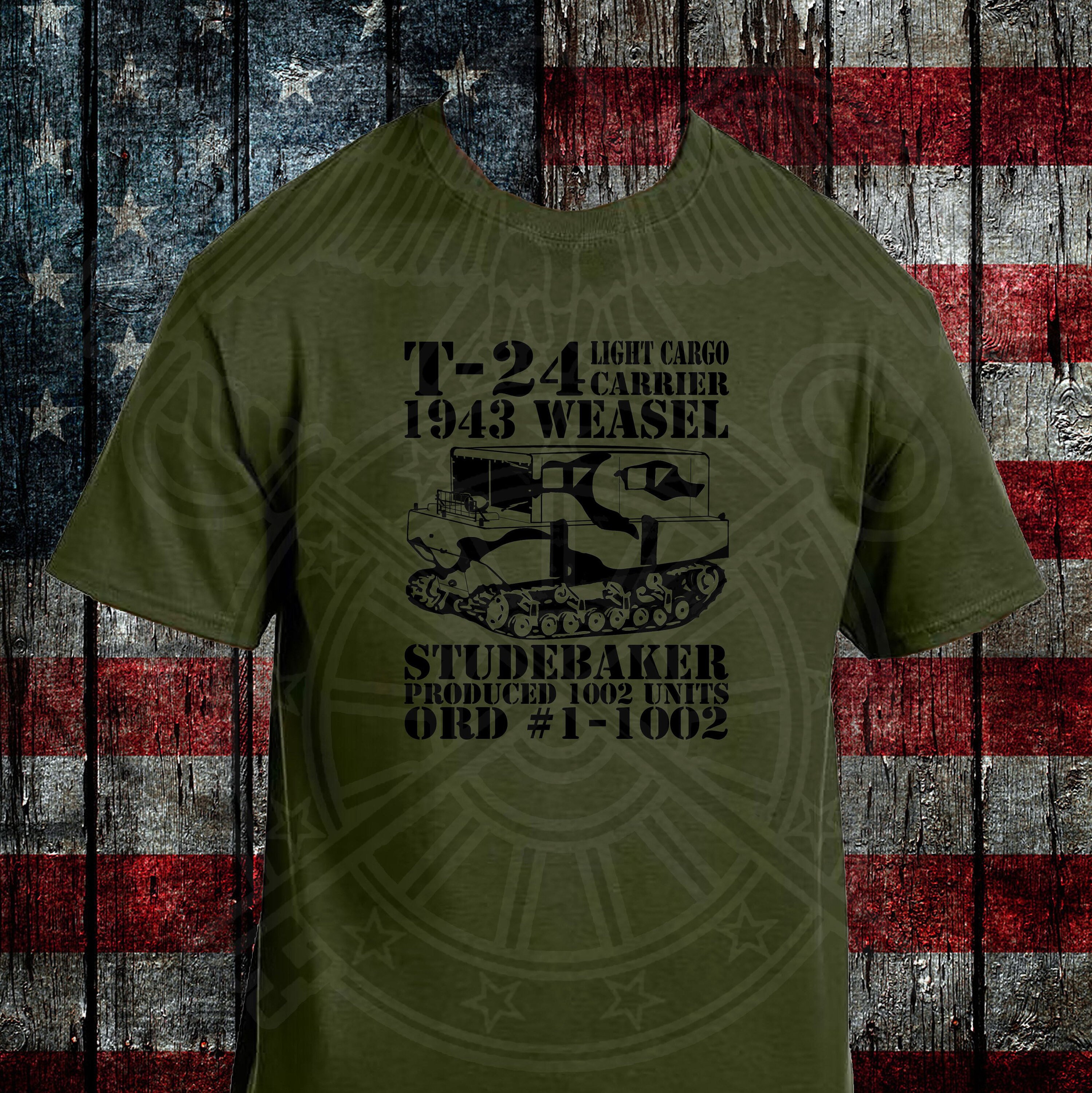 Studebaker T24 Weasel Military Tracked Snow Vehicle WW2 T-shirt - Etsy