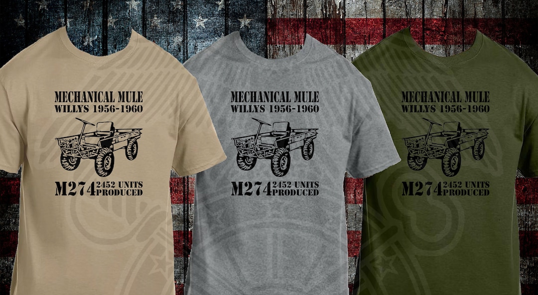 Willys M274 Mechanical Mule Military Vehicle Vietnam War T-shirt - Etsy