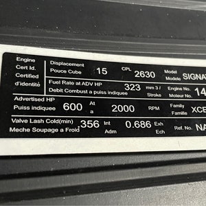 CUMMINS SIGNATURE 600 Black Edition Diesel Engine Valve Cover 1999 Tag ...