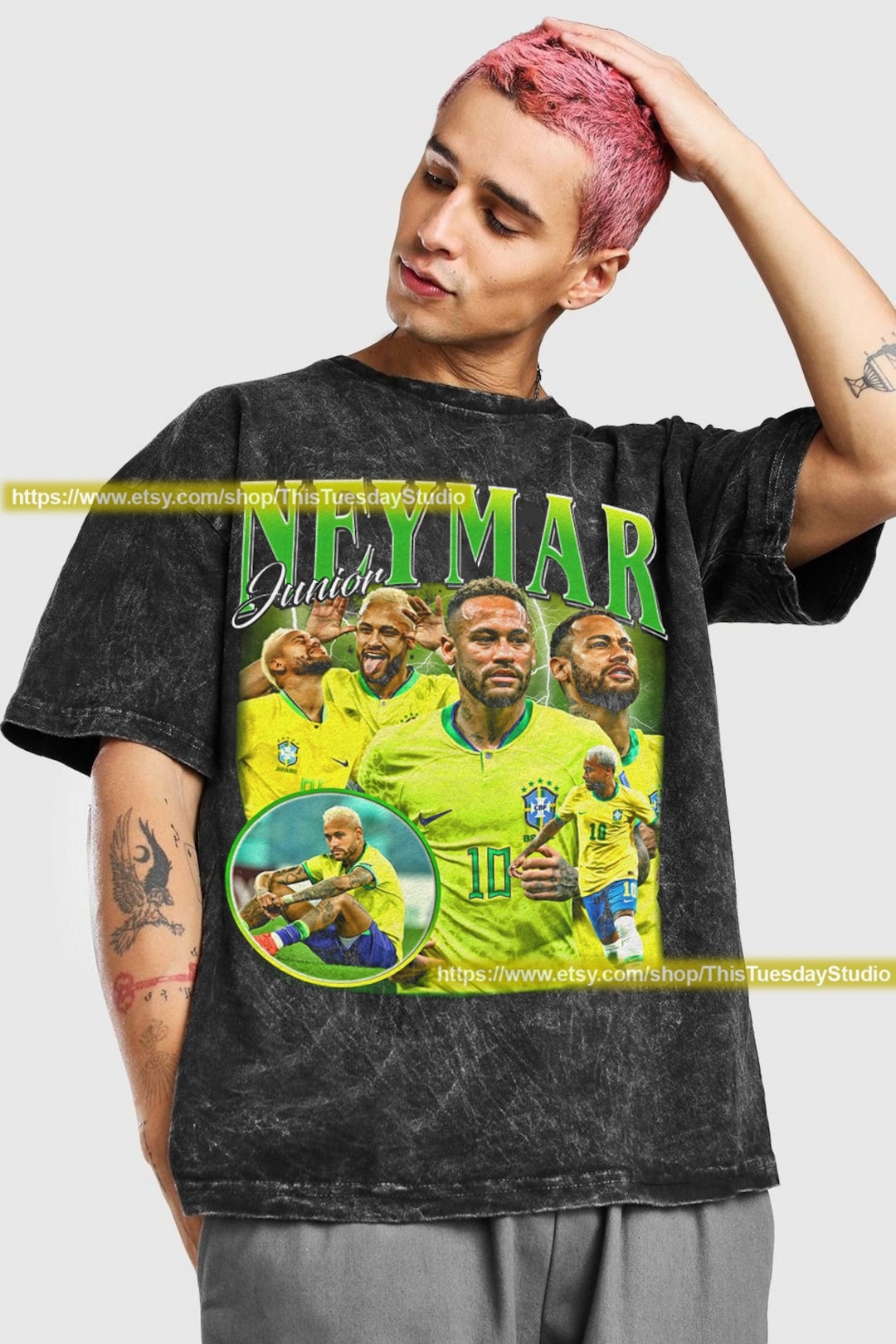 Vintage Neymar Jr Shirtneymar Football Shirt Neymar Oversize - Etsy