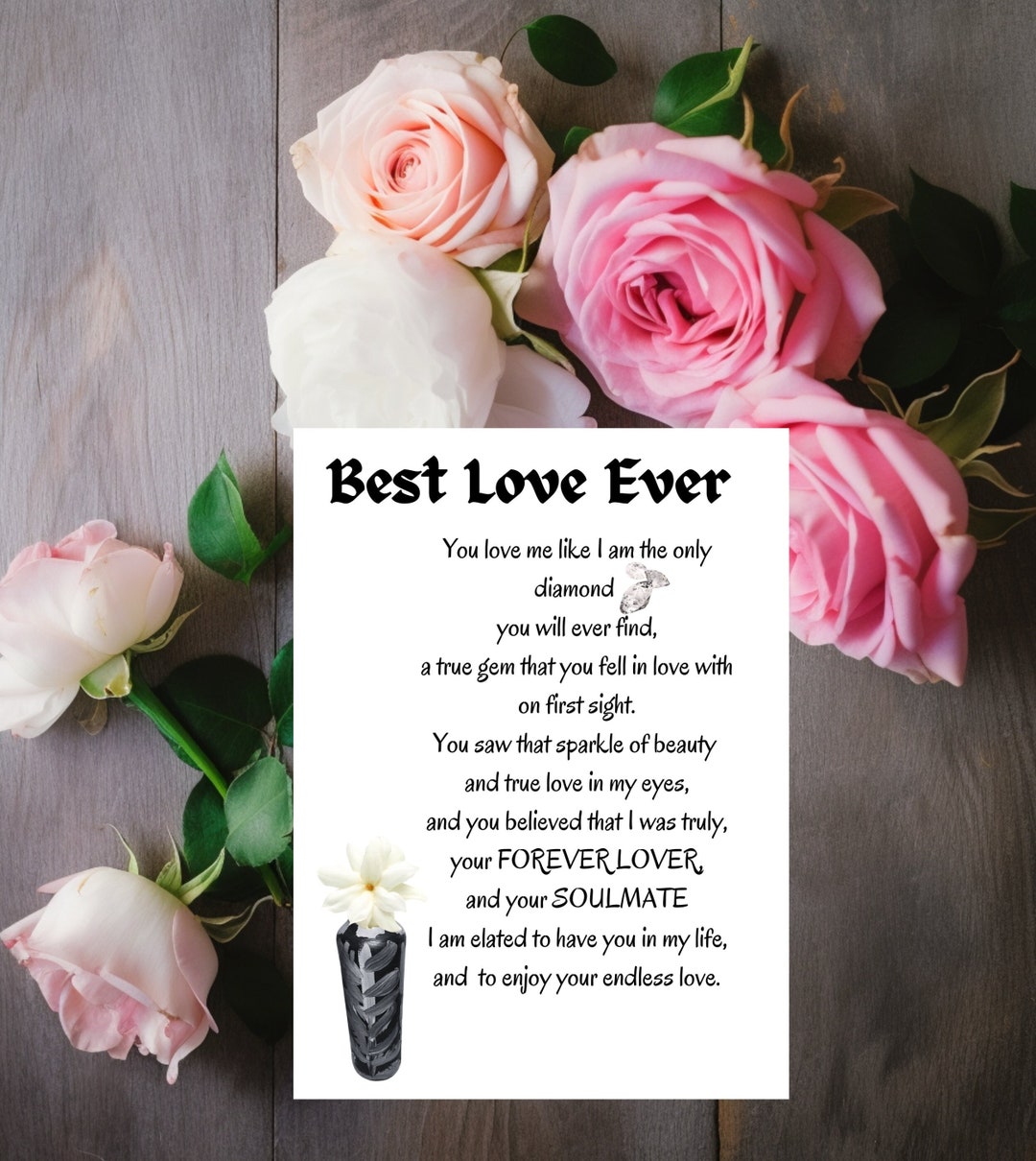 Anniversary Love Gifts, Couples Poem, Gifts for Wife, Gifts for Her ...