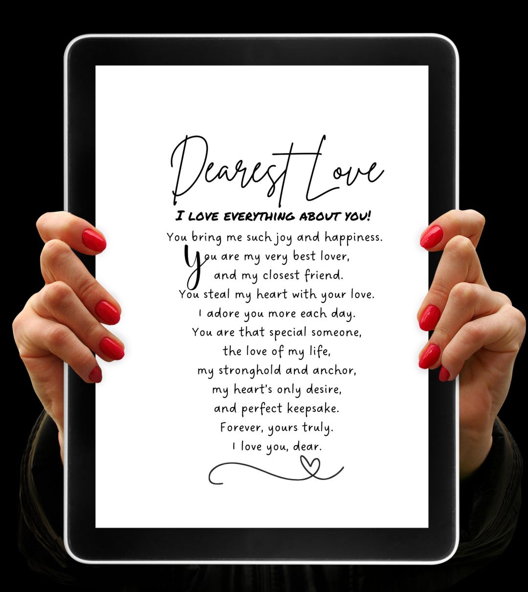 Love Poem Gift: Romantic Verse for Wife, Husband (digital Download) - Etsy