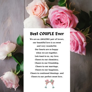 Heartfelt Couples Poem Customized Love Poetry Thoughtful Anniversary ...