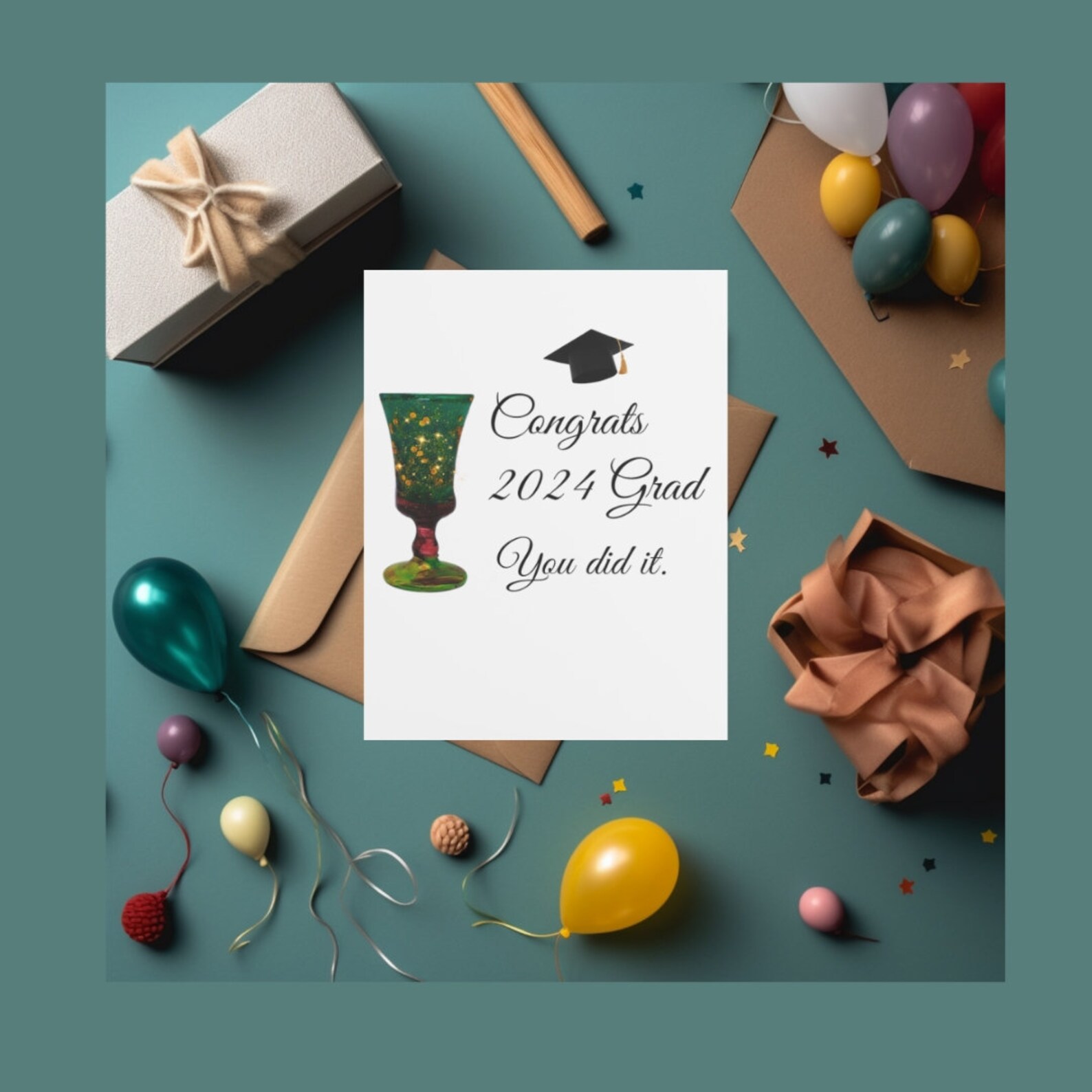 2024 Grad College Card Congrats Class of 2024 Congratulations Grad Card ...