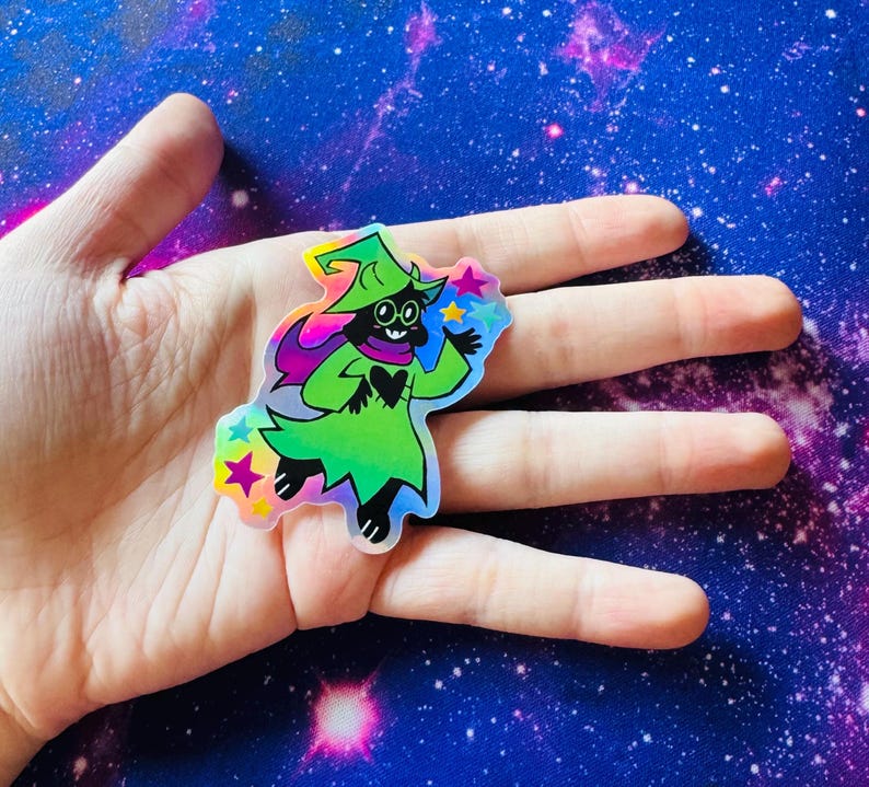 Deltarune Ralsei Holographic Sticker - Etsy