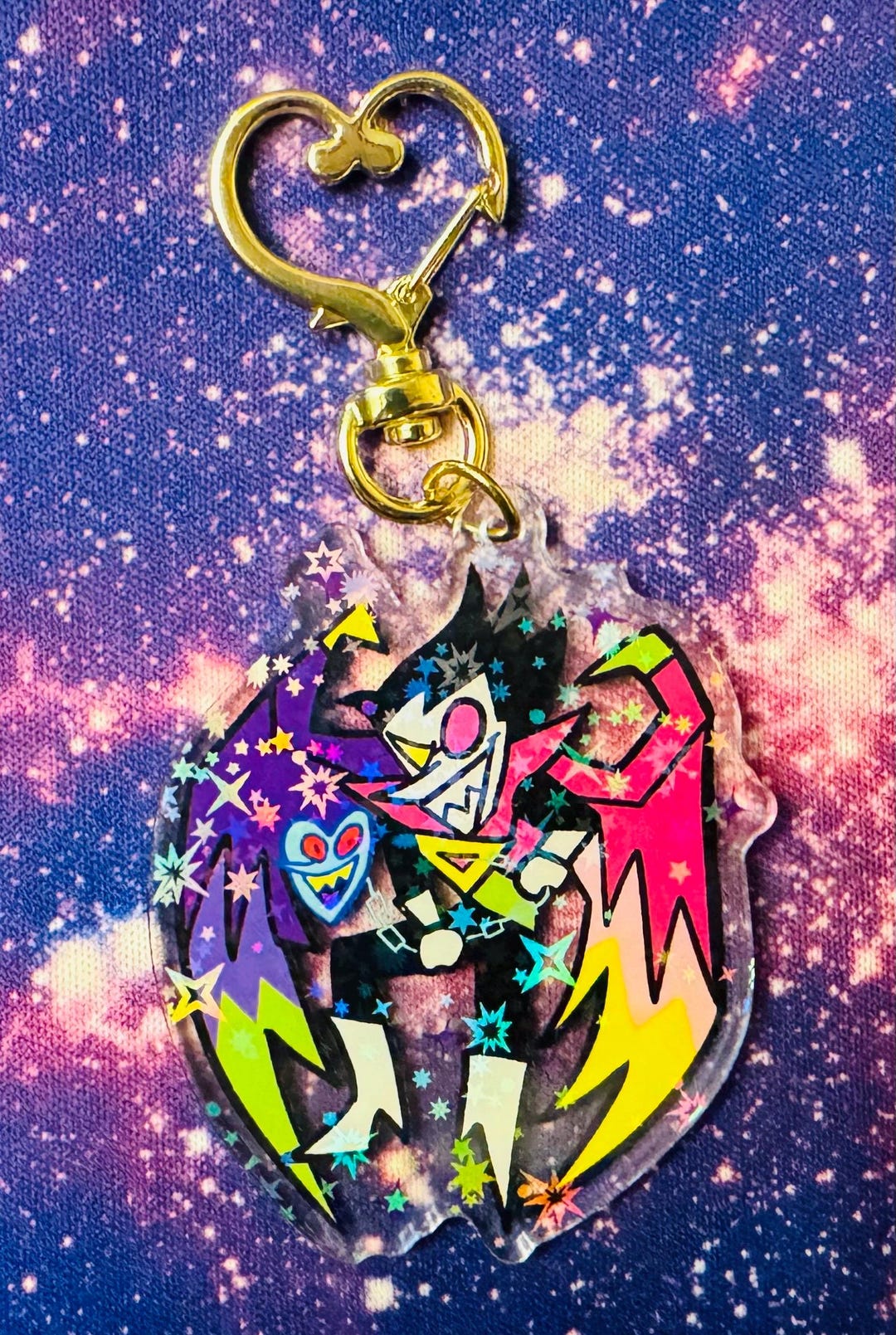 Deltarune Spamton Neo Holographic Charm Keychain - Etsy