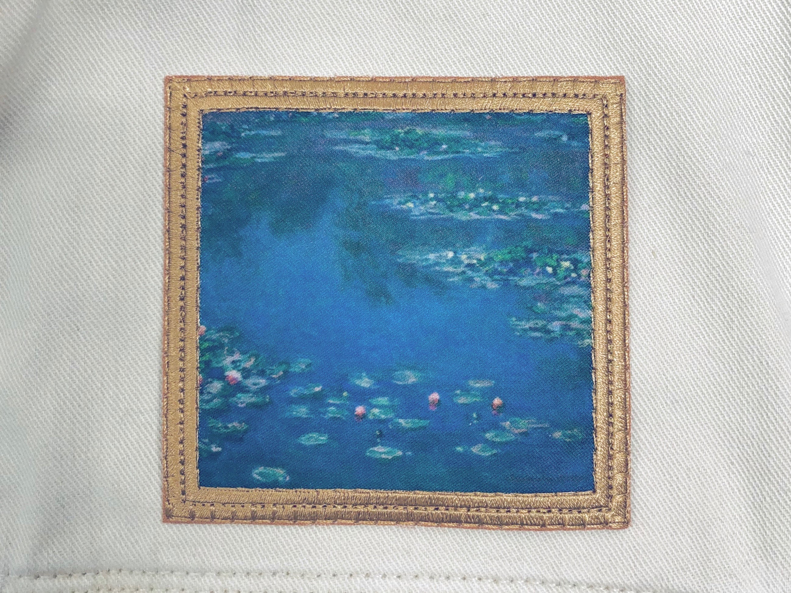 Claude Monet, Water Lilies - Iron on Patch - Etsy