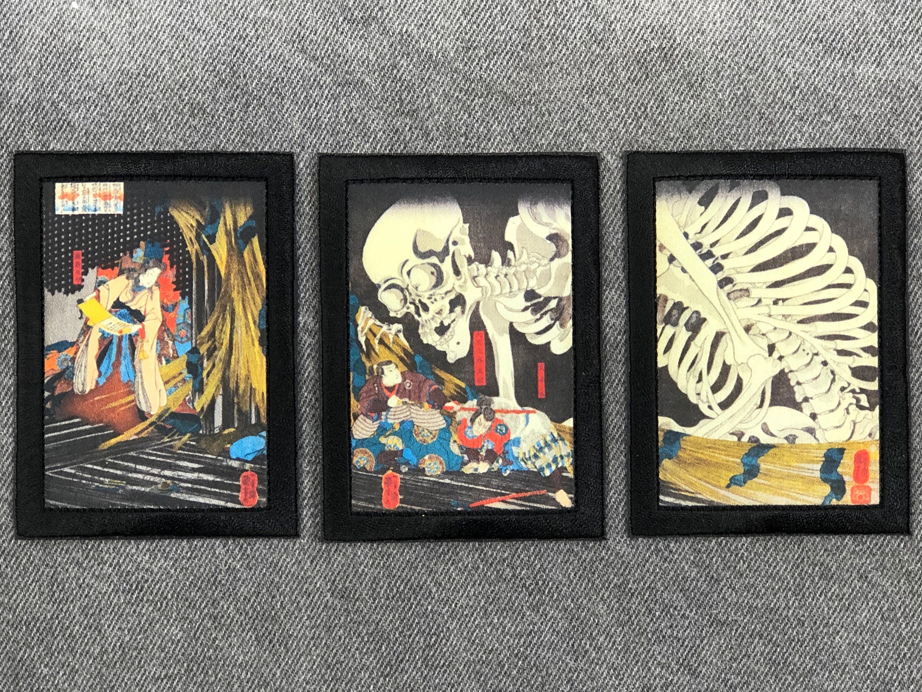 Takiyasha the Witch and the Skeleton Spectre, Mokuhanga Triptych - Iron ...