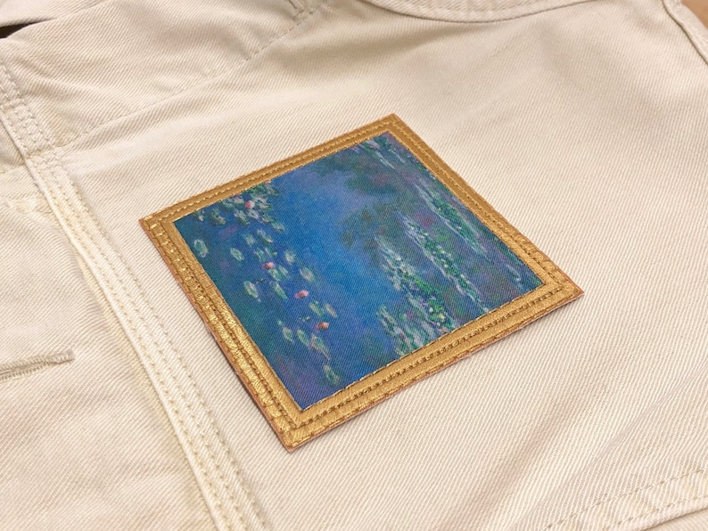 Claude Monet, Water Lilies - Iron on Patch - Etsy