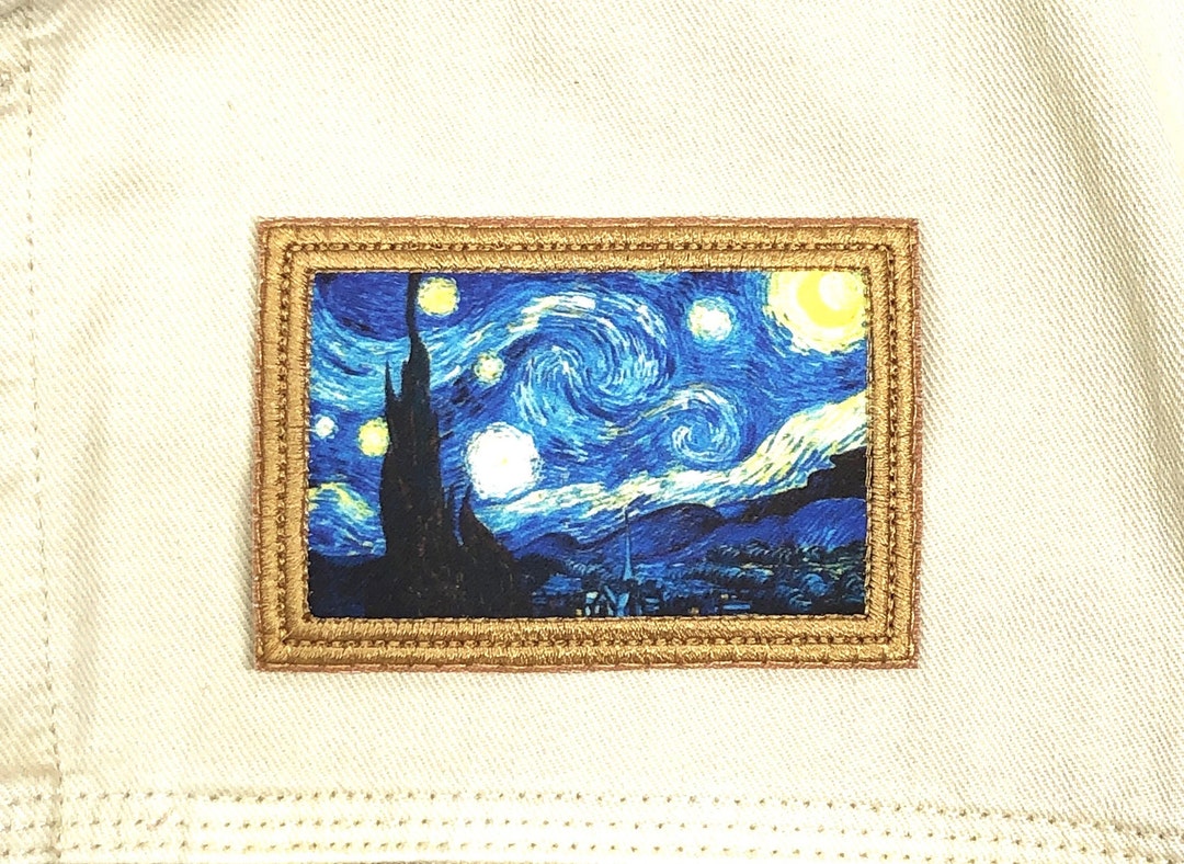 Van Gogh, Starry Night - Iron on Patch - Etsy