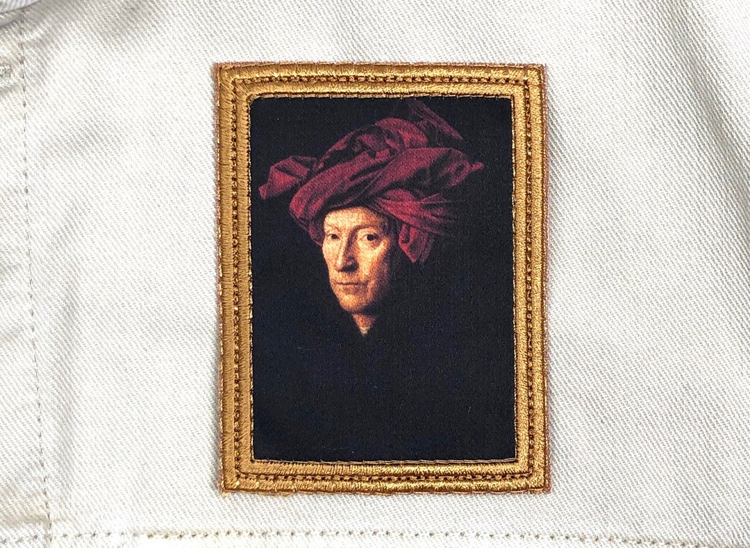 Jan Van Eyck, Portrait of a Man in a Red Turban - Iron on Patch - Etsy